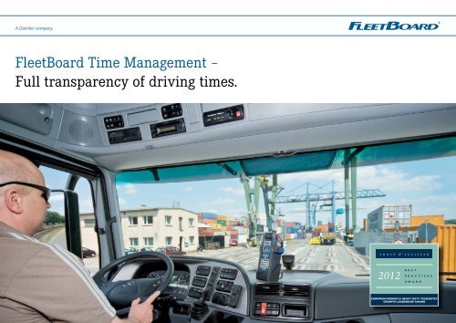 FleetBoard Time Management - Daimler FleetBoard GmbH