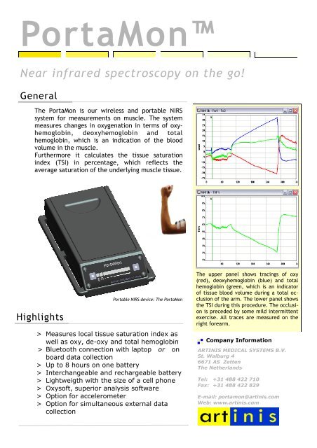 PortaMon Leaflet - ver1104.pub - Artinis Medical Systems