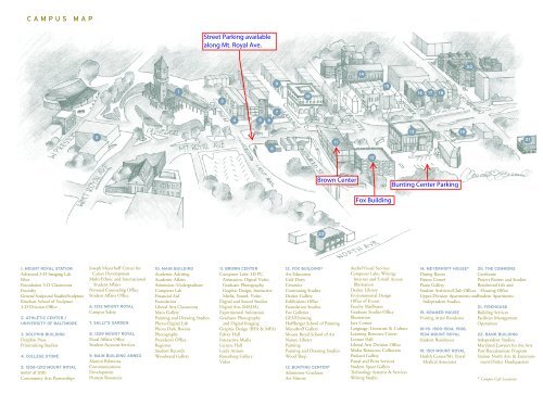CAMPUS MAP Fox Building Brown Center Street Parking available ...