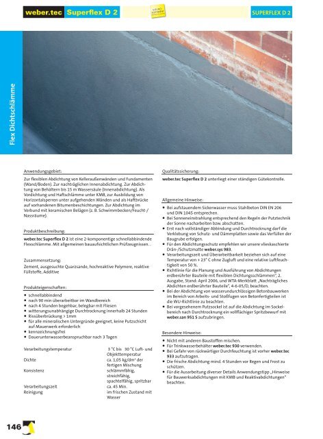 weber.tec Superflex D 2 Flex Dich tschlämme - Fliesencenter 2000