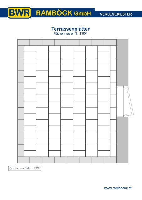 VERLEGEMUSTER Terrassenplatten