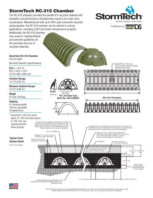 StormTech RC-310 Chamber