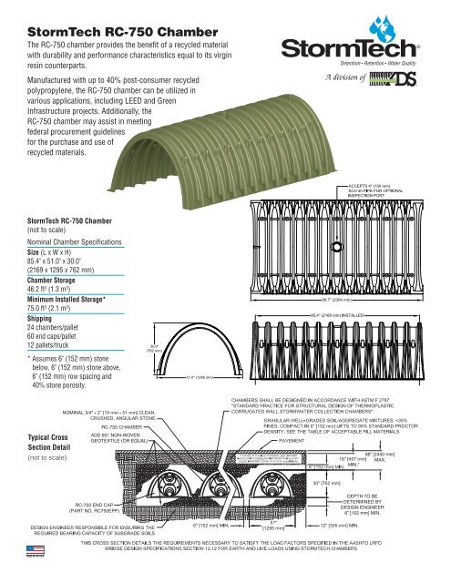 StormTech RC-750 Chamber