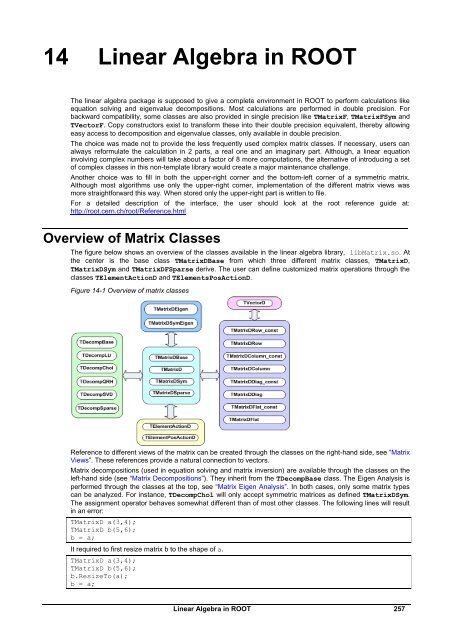 Linear Algebra - Root - Cern