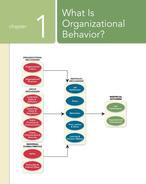 Chapter 1 - What is Organizational Behavior?