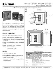 4400 Series Combination Lock Vault - Knox Box