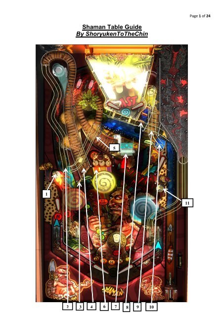 Shaman Table Guide By ShoryukenToTheChin