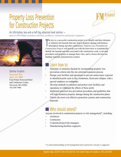 Property Loss Prevention for Construction Projects - FM Global
