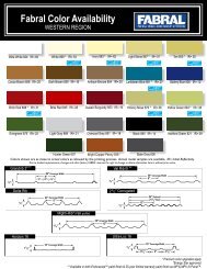 STANDARD DETAILS FOR METAL ROOFING AND SIDING ... - Fabral