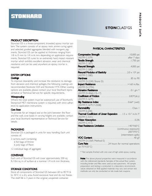 STONCLAD®GS - Stonhard