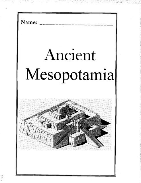 Mesopotamia Schools