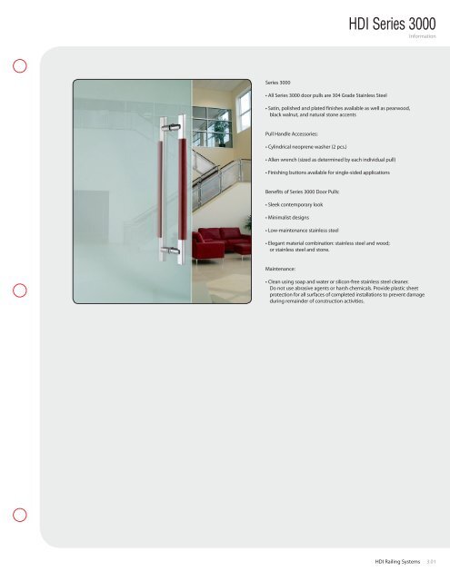 HDI Series 3000 - Railing Systems