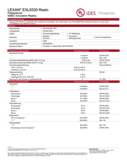 LEXAN* EXL9330 Resin - stemotec.de