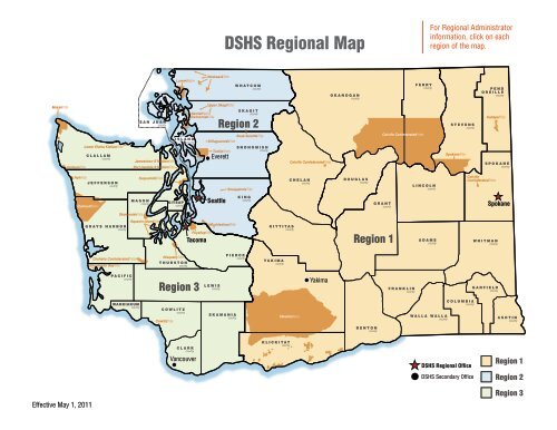 DSHS Regional Map