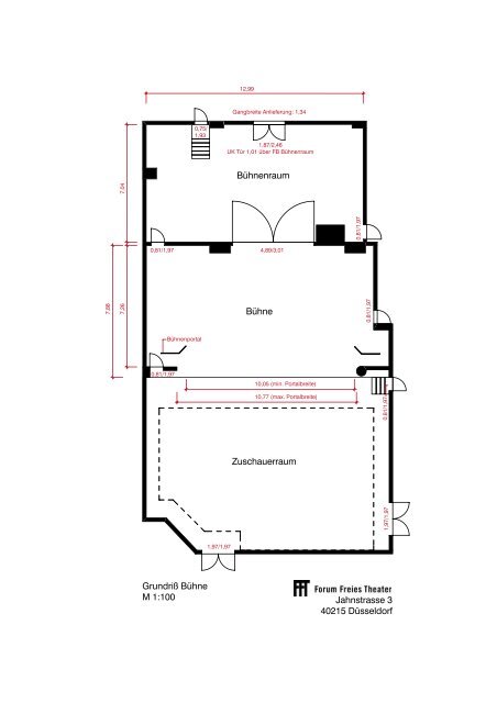 Bühnenraum Bühne Zuschauerraum Jahnstrasse 3 40215 ...