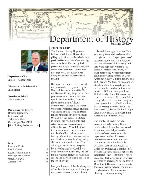 Department of History - Harvard University History Department