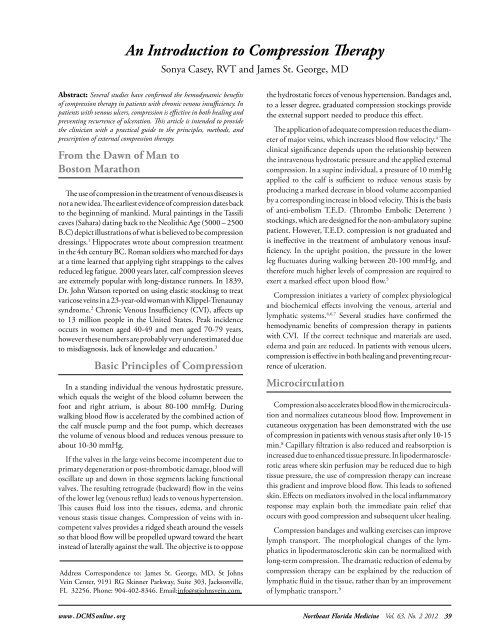 An Introduction to Compression Therapy