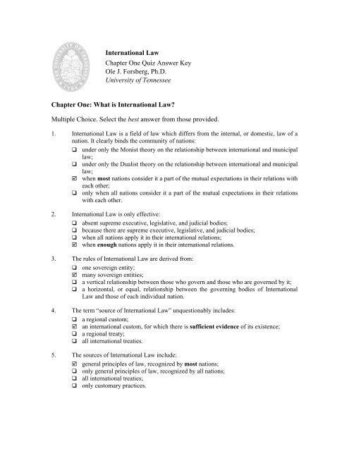 Chapter 1 Quiz - Courses