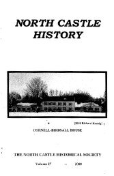 NORTH CASTLE HISTORY - The Town of North Castle