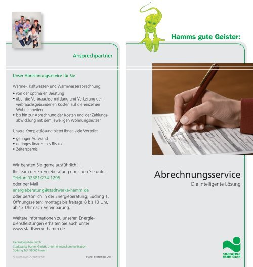 Abrechnungsservice - Stadtwerke Hamm GmbH