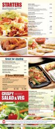 Salad Valley SPUR PLATTERS - Spur Steak Ranches International
