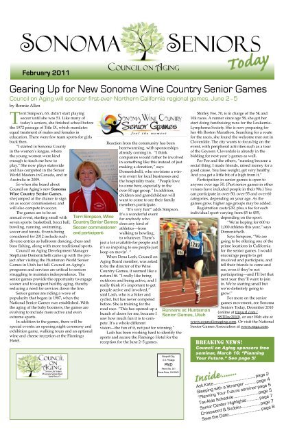 SONOMA SENIORS - Council on Aging