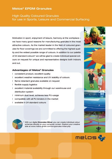 Melos EPDM Granules datasheet - Melos GmbH