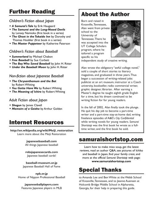 Further Reading Children