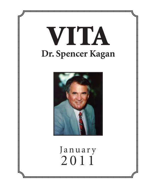 Dr. Spencer Kagan - Kagan Cooperative Learning