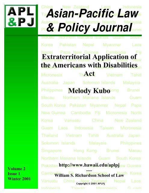 Extraterritorial Application of the ADA