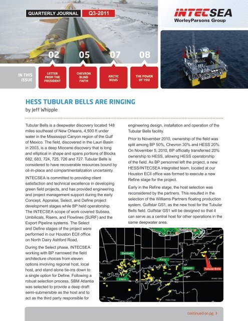HESS TUBULAR BELLS ARE RINGING - Intecsea