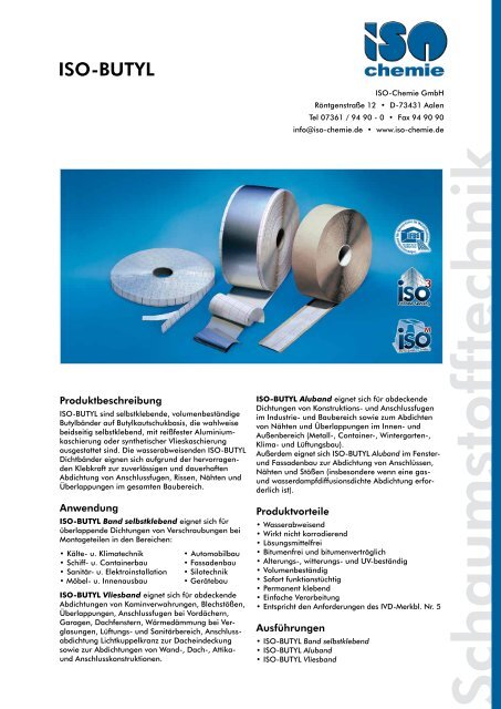 ISO-BUTYL - ISO Chemie GmbH