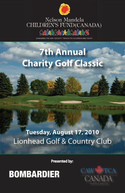 NMCF Golf tournament program