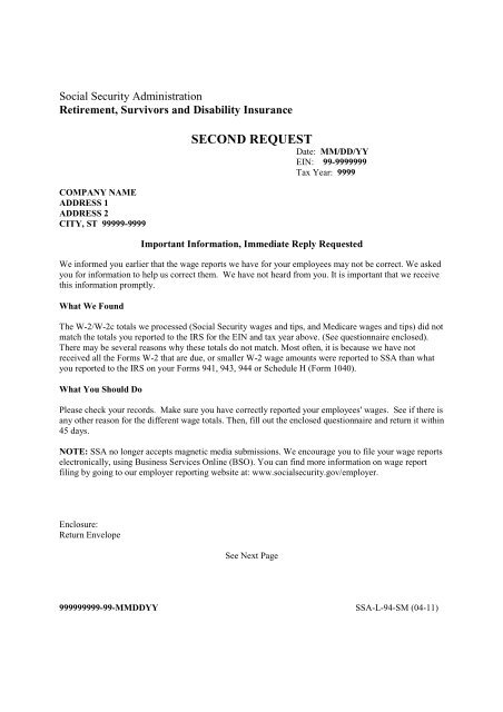 SSA-L-94-SM - Social Security