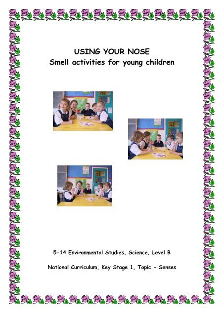 USING YOUR NOSE Smell activities for young children - Science ...