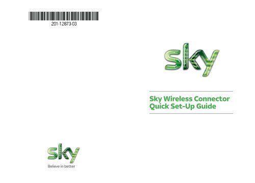 Sky Wireless Connector Quick Set-Up Guide