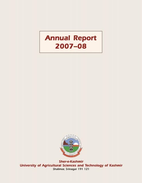 SKUAST | Sher-e-Kashmir University Of Agricultural Sciences