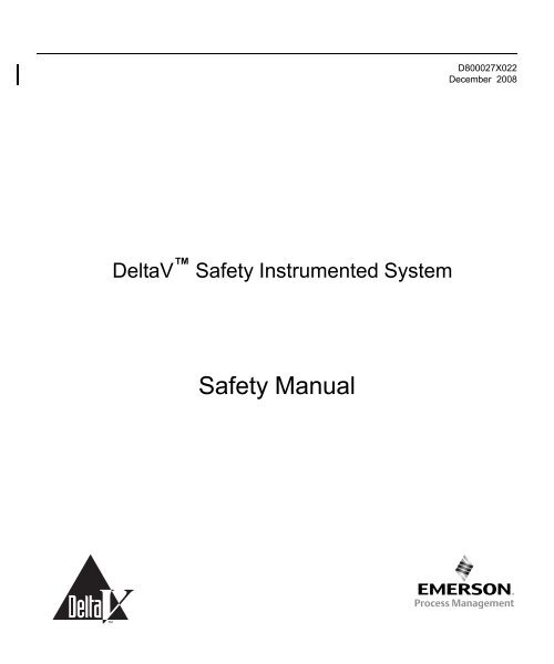 SIS Safety Manual.book - Emerson Process Management