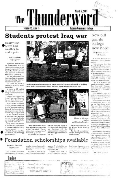 volume 42, issue 18 - Library - Highline Community College