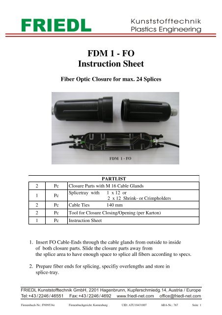 FDM 1 - FO Instruction Sheet