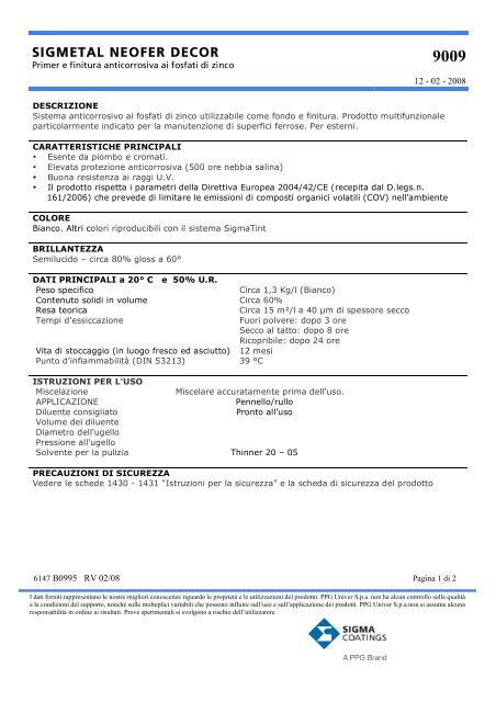 SIGMETAL NEOFER DECOR - CREA CROM