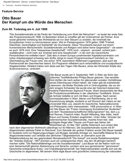 pdf-Ausgabe - Otto Bauer
