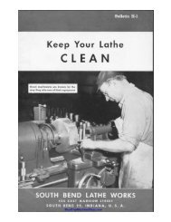 South Bend Lathe Lubrication Chart #6503 - Blue Chip Machine Shop