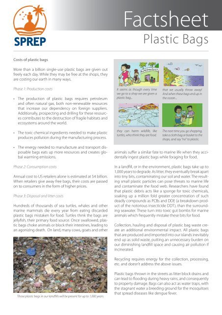 Plastic bags - SPREP