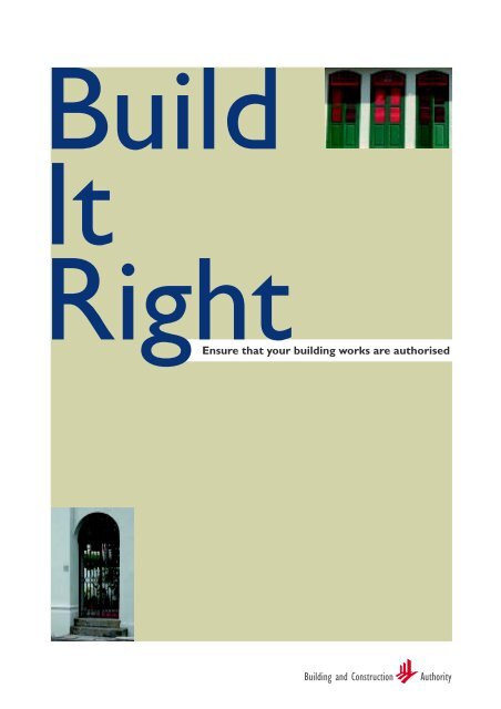 Build It Right - Building & Construction Authority