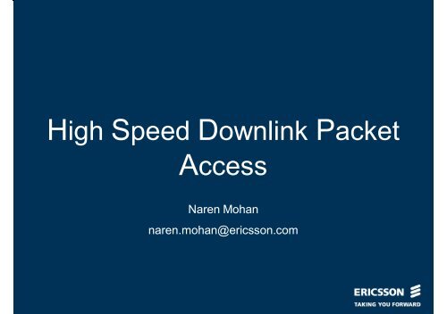 High Speed Downlink Packet Access