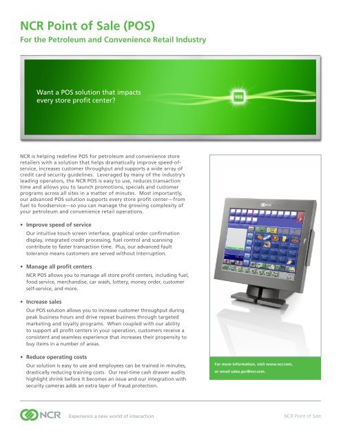 NCR Point of Sale (POS)