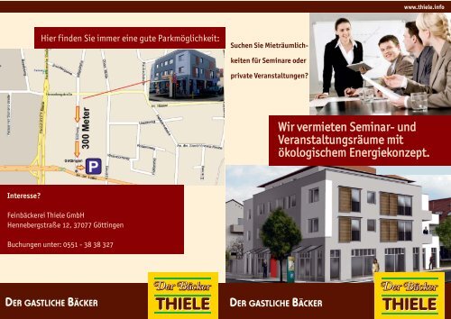 Flyer (pdf-Datei) hier zum Download - Der Bäcker Thiele