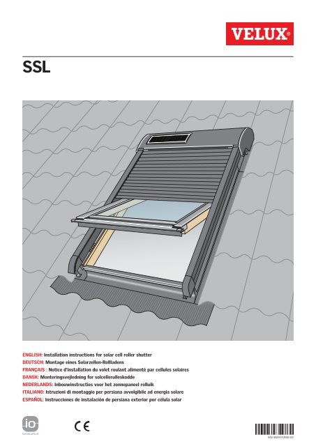 ENGLISH: Installation instructions for solar cell roller ... - VELUX