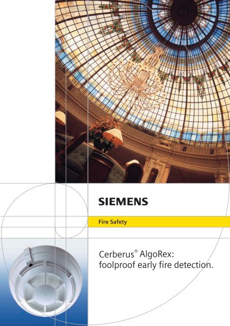 Cerberus ® AlgoRex: foolproof early fire detection. - SecuTronic
